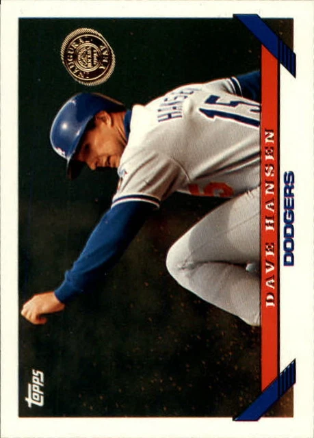 CARTE DE BASEBALL inaugurale 1993 Topps Rockies Dodgers #469 Dave ...
