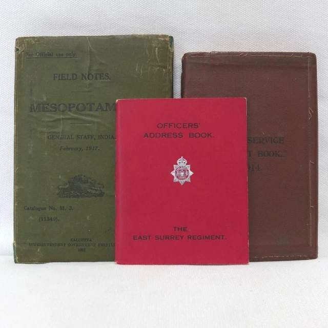 WW1 1917 FIELD Notes Mesopotamia British Army Officers Manual East ...