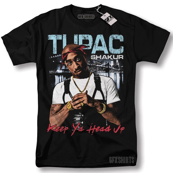 2PAC SHIRT recognized THUG Life