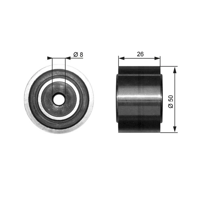 RULLO GUIDA DEVIAZIONE cinghia trapezoidale cancelli per Fiat Peugeot ...