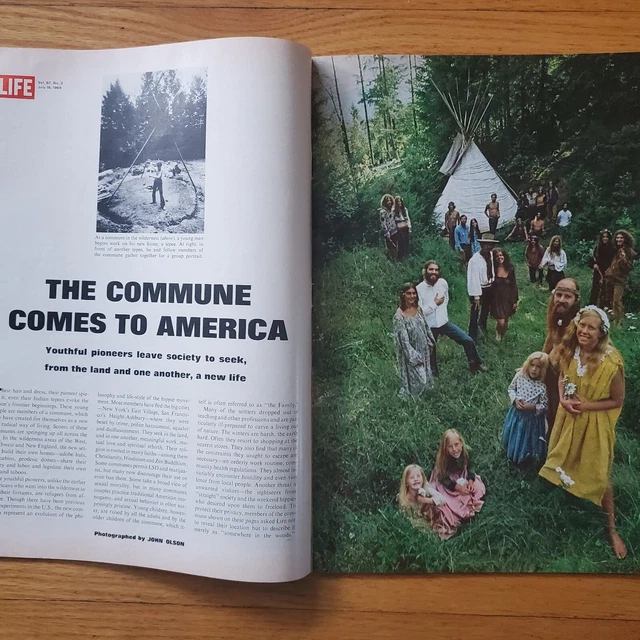 LIFE MAGAZINE HIPPIES Youth Communes Counterculture Apollo 11 July 18 ...