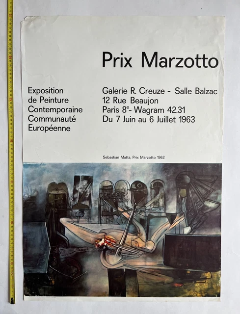 PRIX MARZOTTO MATTA 1963 vintage poster EUR 60,00 - PicClick FR