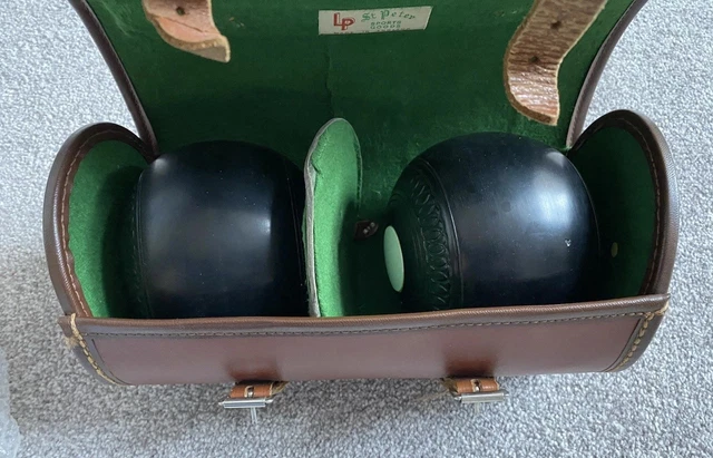 JAQUES OF LONDON Crown King Crown Green Bowls Pair Of 2lb 9 Oz with ...