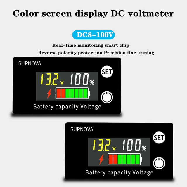 LEAD ACID LIFEPO4 Lithium Li-ion Battery BMS Capacity Indicator Tester ...