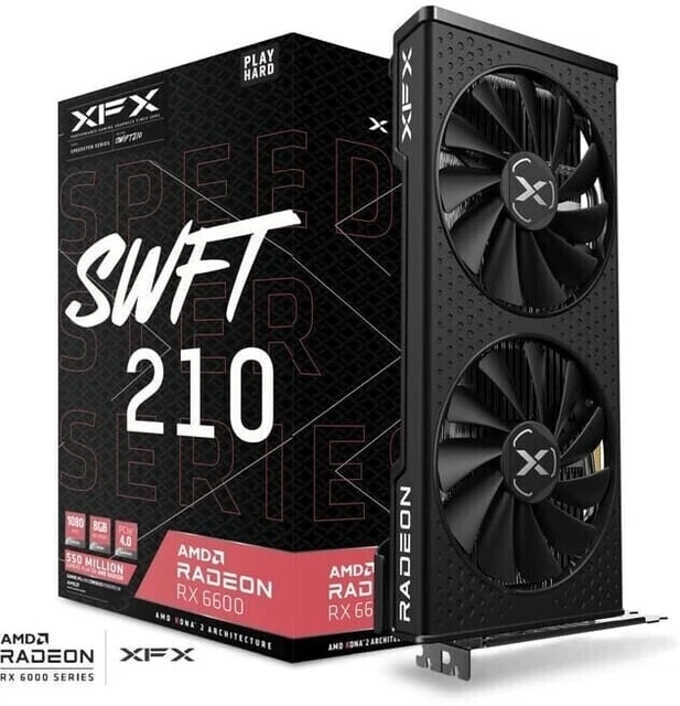 XFX SPEEDSTER SWFT 210 AMD Radeon RX 6600 XT 8GB GDDR6 Grafikkarte(RX ...