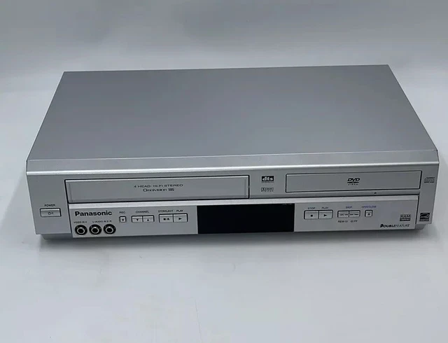 PANASONIC DOUBLE FEATURE VHS DVD Player Model No. PV-D4745S Untested P ...