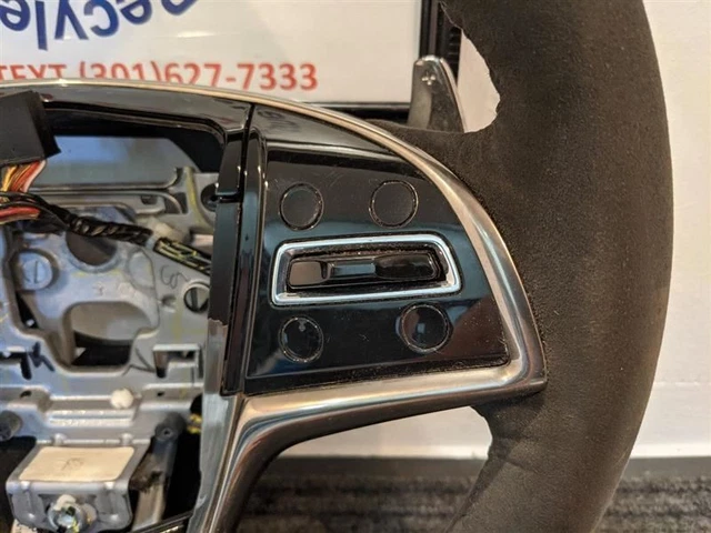 2016 2017 2018 ATS V Steering Wheel Suede W/ PADDLES SOME WEAR SEE ...