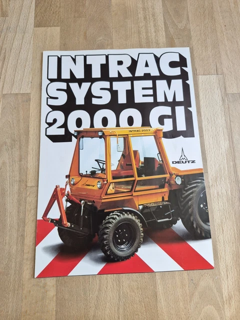ORIG. SCHLEPPER PROSPEKT Deutz Fahr Intrac System 2000 GI Traktor EUR 6 ...