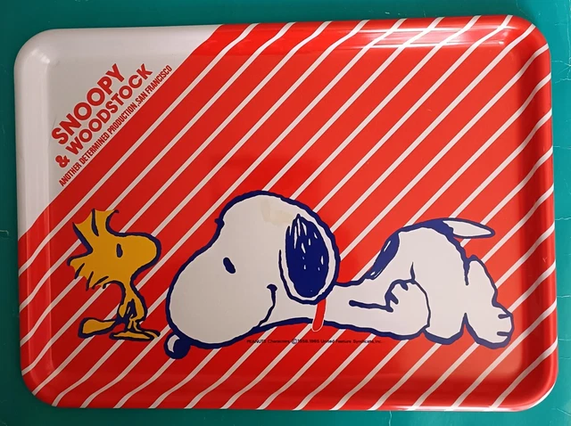 PLATEAU EN MÉTAL SNOOPY § WOODSTOCK, snoopy tray made in Japan EUR 28 ...