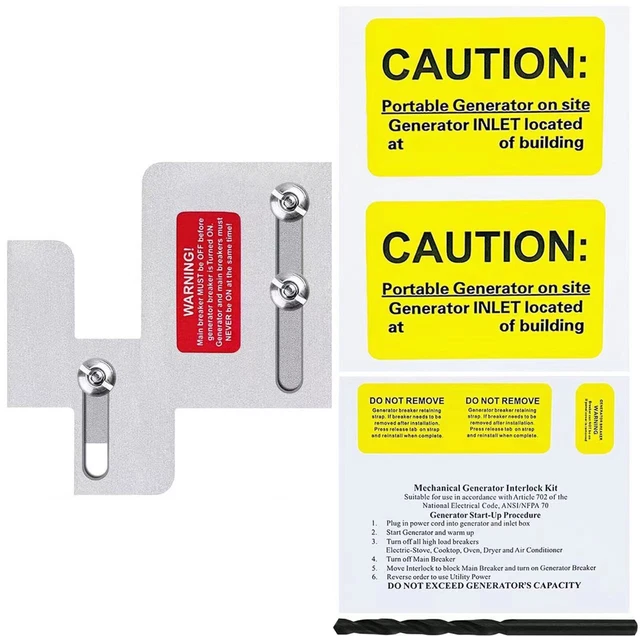 KIT DE VERROUILLAGE de générateur sûr et fiable pour panneaux EATPH200 ...