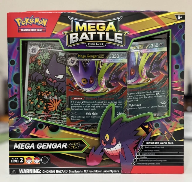 POKEMON TCG MEGA Battle Deck (Mega Gengar ex) Factory Sealed Brand New ...