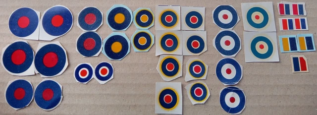AIRFIX/REVELL/MATCHBOX/NOVO C.1970'S 1/72 Scale RAF WW2 Roundels/Fin ...