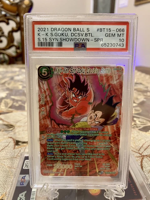 DRAGON BALL SUPER Kaio-Ken Son Goku bataille décisive BT15-066 SPR PSA 10 gemmes comme neuf EUR ...
