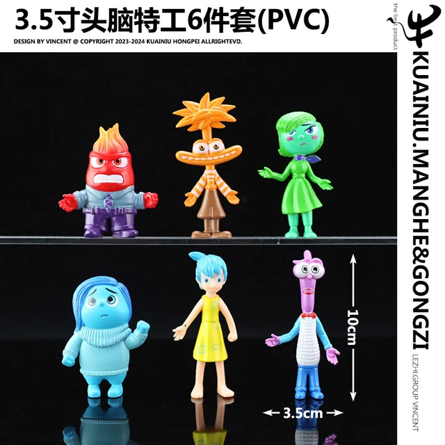 INSIDE OUT JOY Riley Anxiety Sadness Action Figure Car Cake Decoration ...