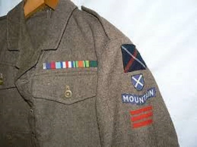 WW2 BRITISH ARMY KOSB Kings Own Scottish Borderers tartan patch ...