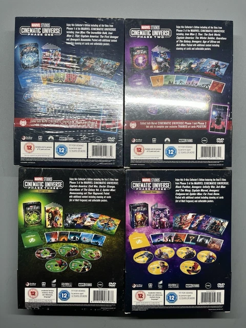 MARVEL STUDIOS CINEMATIC Universe DVD Collection Phase 1-3 - SEALED NEW ...