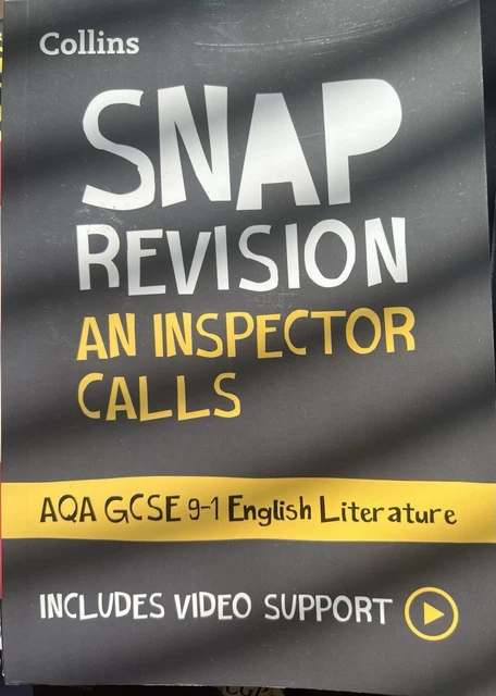 COLLINS SNAP REVISION An Inspector Calls AQA GCSE 9-1 English literature. New. £6.95 - PicClick UK