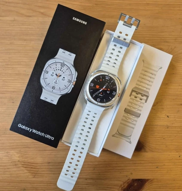SAMSUNG GALAXY WATCH Ultra 47mm LTE 4G Titanium White Smartwatch £350.00 - PicClick UK