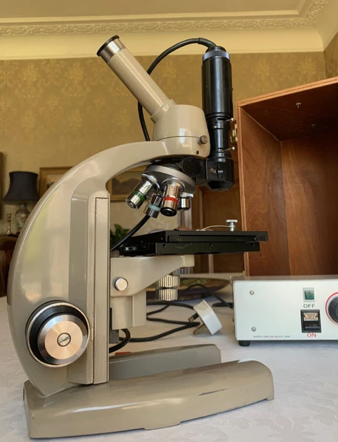 VINTAGE VICKERS M12 Metallurgical Microscope & Power Supply Unit ...