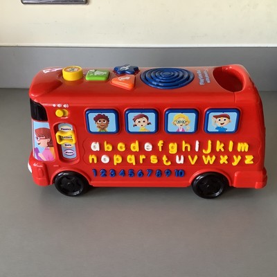 VTECH PLAYTIME BUS With Phonics Educational Playset Sounds Letters ...
