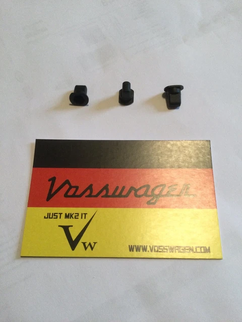 VW GOLF JETTA SCIROCCO MK1 Mk2 T25 GENUINE REAR BADGE FIXING CLIPS ...