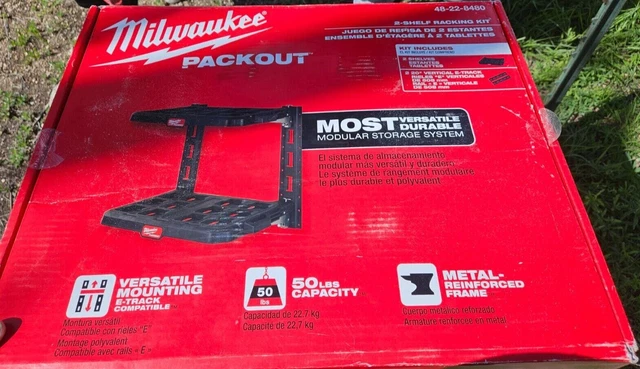 MILWAUKEE PACKOUT HEAVY Duty 2-Shelf Racking Kit - 48-22-8480 ...