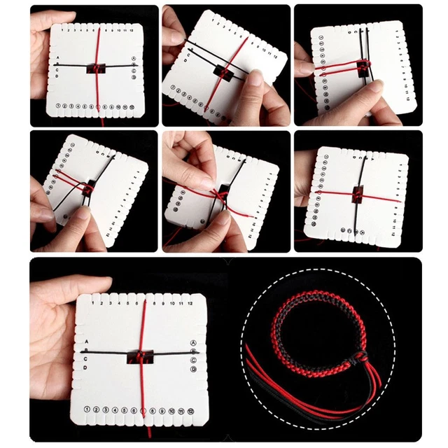 WEAVING TOOL TRAY Braided Apparel Sewing Woven Board Disk Braiding Cord ...