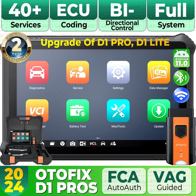 2024 OTOFIX D1 PROS Outils diagnostics Systèmes Complète Codage ECU 40 ...