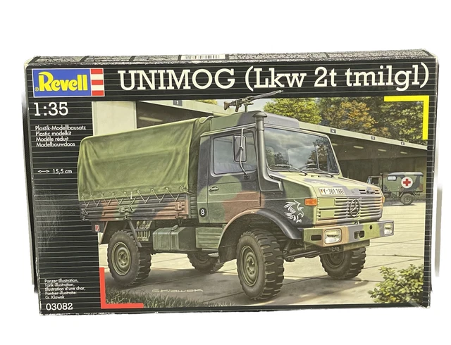 REVELL 03082 - UNIMOG (Lkw 2t tmilgl) Modell - 1/35 - NEU & OVP sealed ...