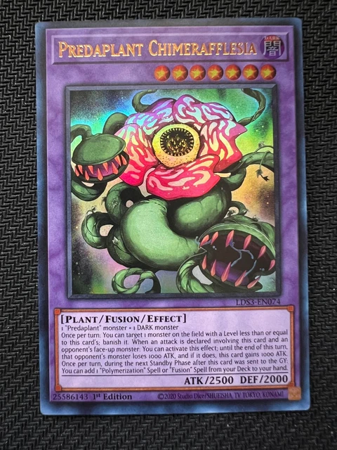 PREDAPLANT CHIMERAFFLESIA LDS3-EN074 Ultra Rare YuGiOh $0.99 - PicClick CA