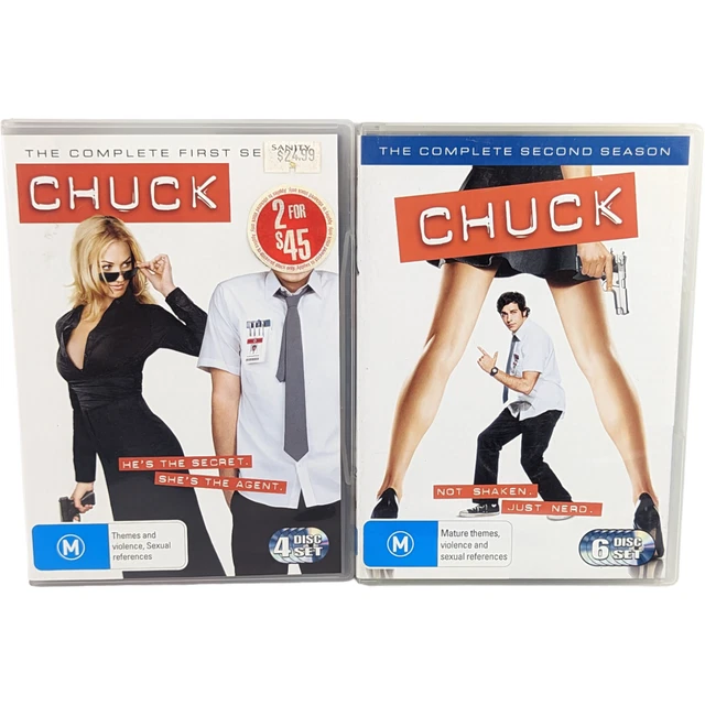CHUCK COMPLETE SEASON Series 1 2 Region 4 PAL $10.99 - PicClick AU