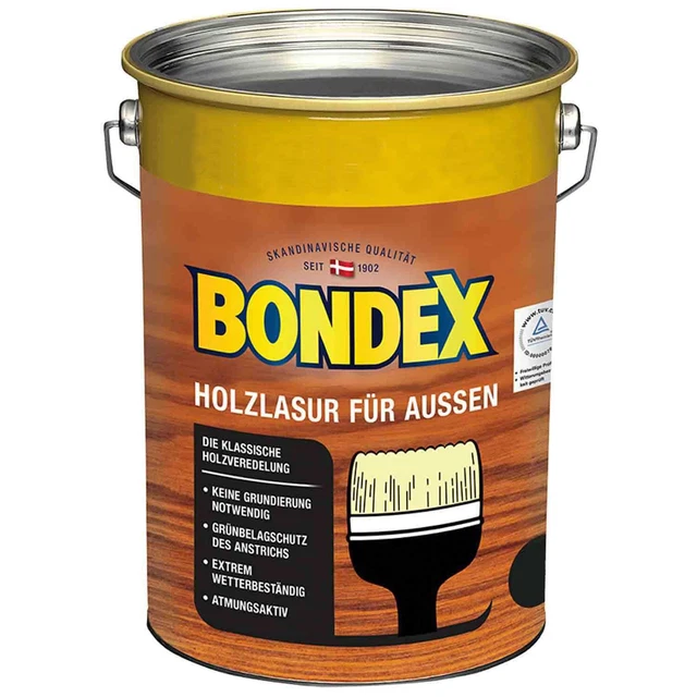 BONDEX HOLZLASUR ANSTRICH für den Aussenbereich 4,80 l Eiche Hell EUR 47,99 - PicClick DE