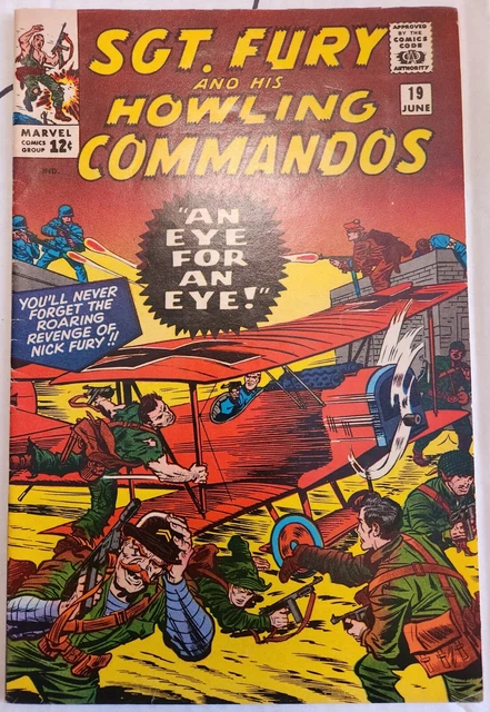SGT FURY & His Howling Commandos 19 Dick Ayers Jack Kirby 1965 FN ...