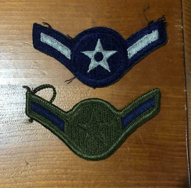 USAF RANK INSIGNIA Airman patches x 2 US air force EUR 10,90 - PicClick FR