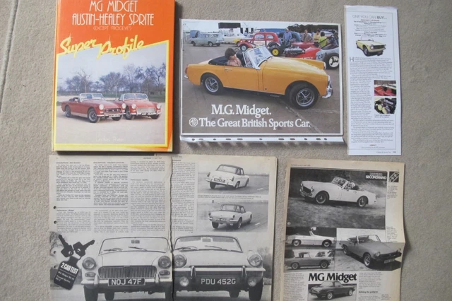 MG MIDGET 1972 Sales Brochure, S/Profile Hb Book,A.h.sprite/Midget ...