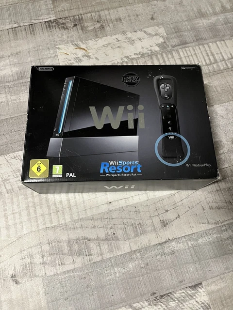 CONSOLE NINTENDO WII noir noire Pack Edition limited Wii sports resort ...