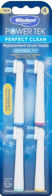 WISDOM POWER TEK Replacement Brush Heads ( DOE’S NOT FIT WISDOM POWER ...