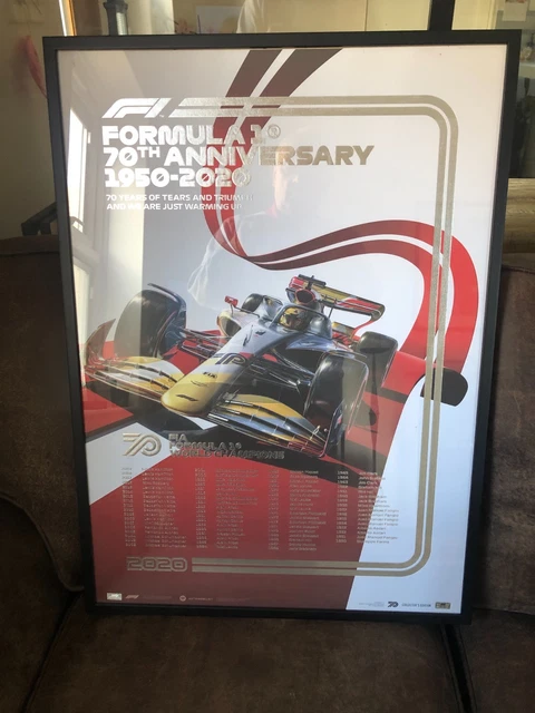 FORMULA 1 AUTOMOBILIST Poster 70th Anniversary Limited Edition 2020 ...