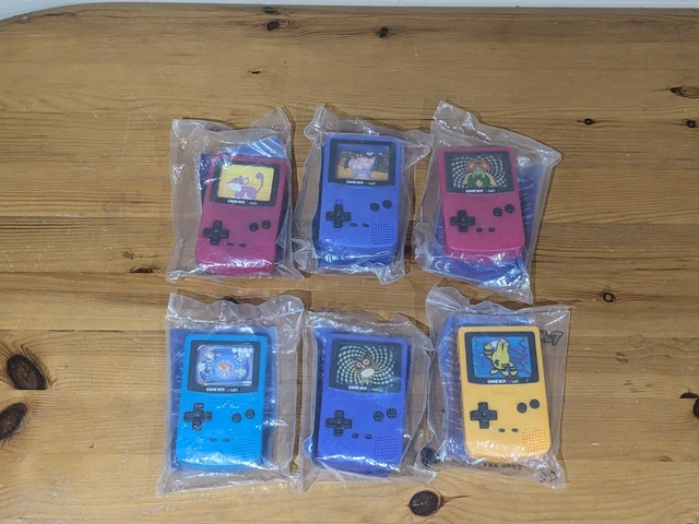 6X POKEMON WORLD Mini Gameboy Color Burger King Toys - New In Packets £ ...