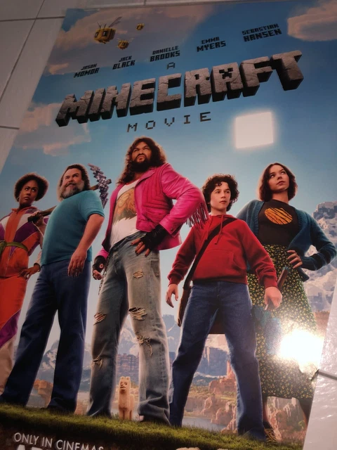 A MINECRAFT MOVIE 2025 Jack Black Mamoa Orig Ds Os Teaser Cinema Poster ...