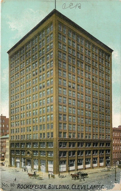 CLEVELAND OH~ROCKEFELLER BLDG~17 Stories~Men w/Ladders~1 On Ledge ...