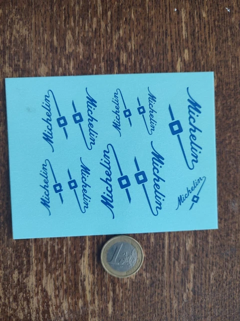 DECALCOMANIE DECALS ANCIEN Wrc Pub Michelin Ancienne Ecriture 1/24 1/18 ...