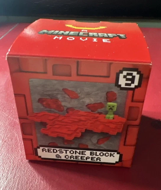 2025 MCDONALD’S A Minecraft Movie Happy Meal Toy #9 REDSTONE BLOCK ...