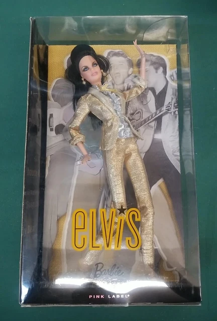 BARBIE COLLECTION ELVIS Presley Pink Label T7907 MISB £56.66 - PicClick UK