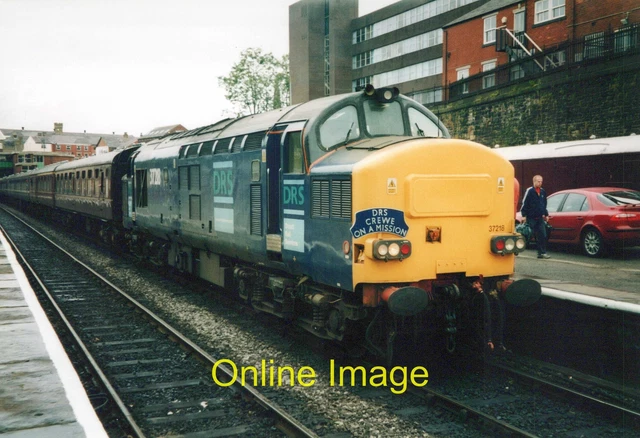 RAILWAY PHOTO 6X4 Class 37 37218 DRS Livery East Lancs Railway 10/7/04 ...