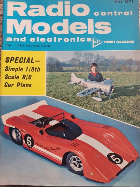 (1971) 11 RARE RCM&E Radio Control Models & Electronics mags-R/c Glider ...