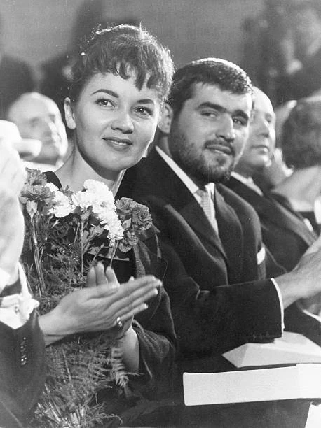 PULVER, LISELOTTE * actress, Switzerland with the actor Mario Ado ...