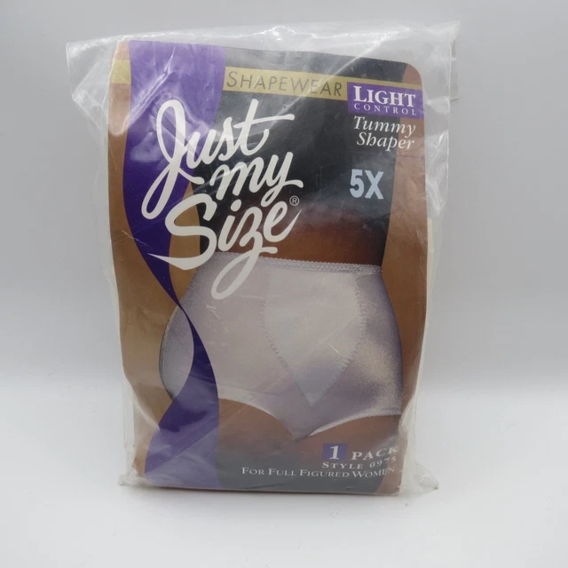 VTG JUST MY Size Control Tummy Shaper Brief White Size 5X Full Figure ...