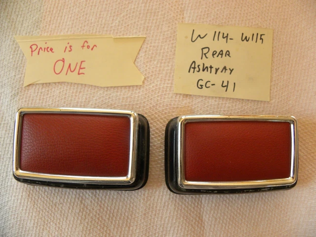 MERCEDES BENZ W114 W115 W108 W109 Rear Ashtray Red Leather ash tray ...