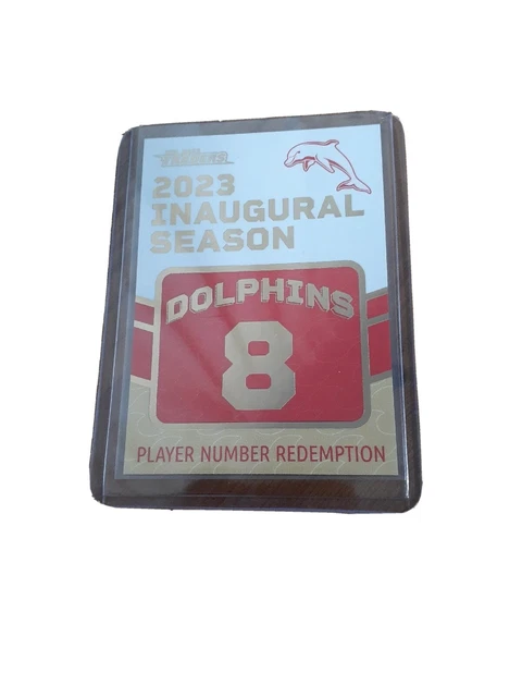 2023 NRL TRADERS Dolphins Inaugural Season D8 PLAYER REDEMPTION CARD ...